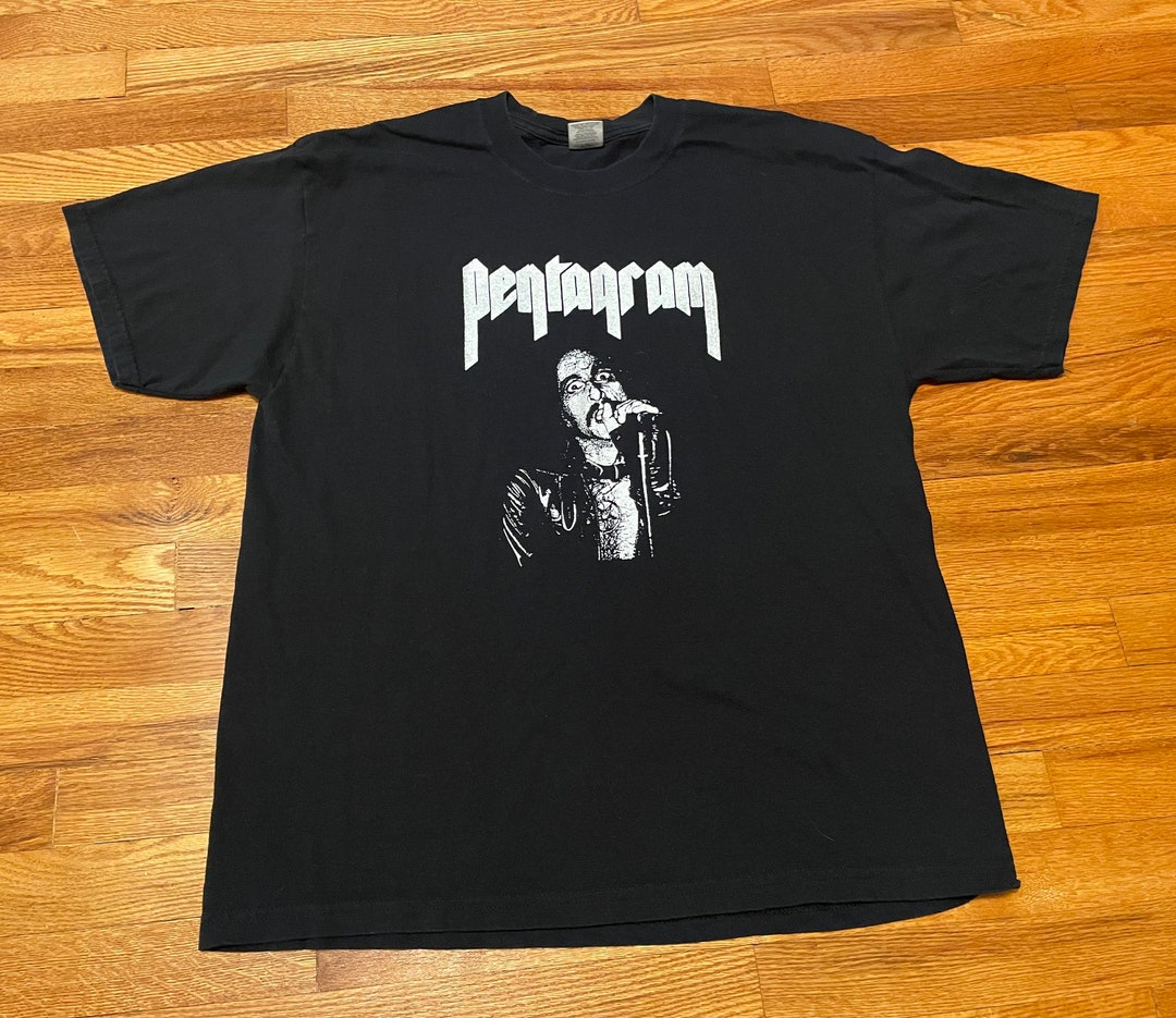 90s Pentagram Vintage T-shirt Rare Band Tee Heavy Metal Black - Etsy