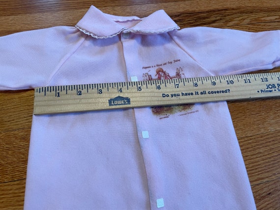 Vintage 1972 Holly Hobbie Onesie, Pink Baby Pajamas (… - Gem