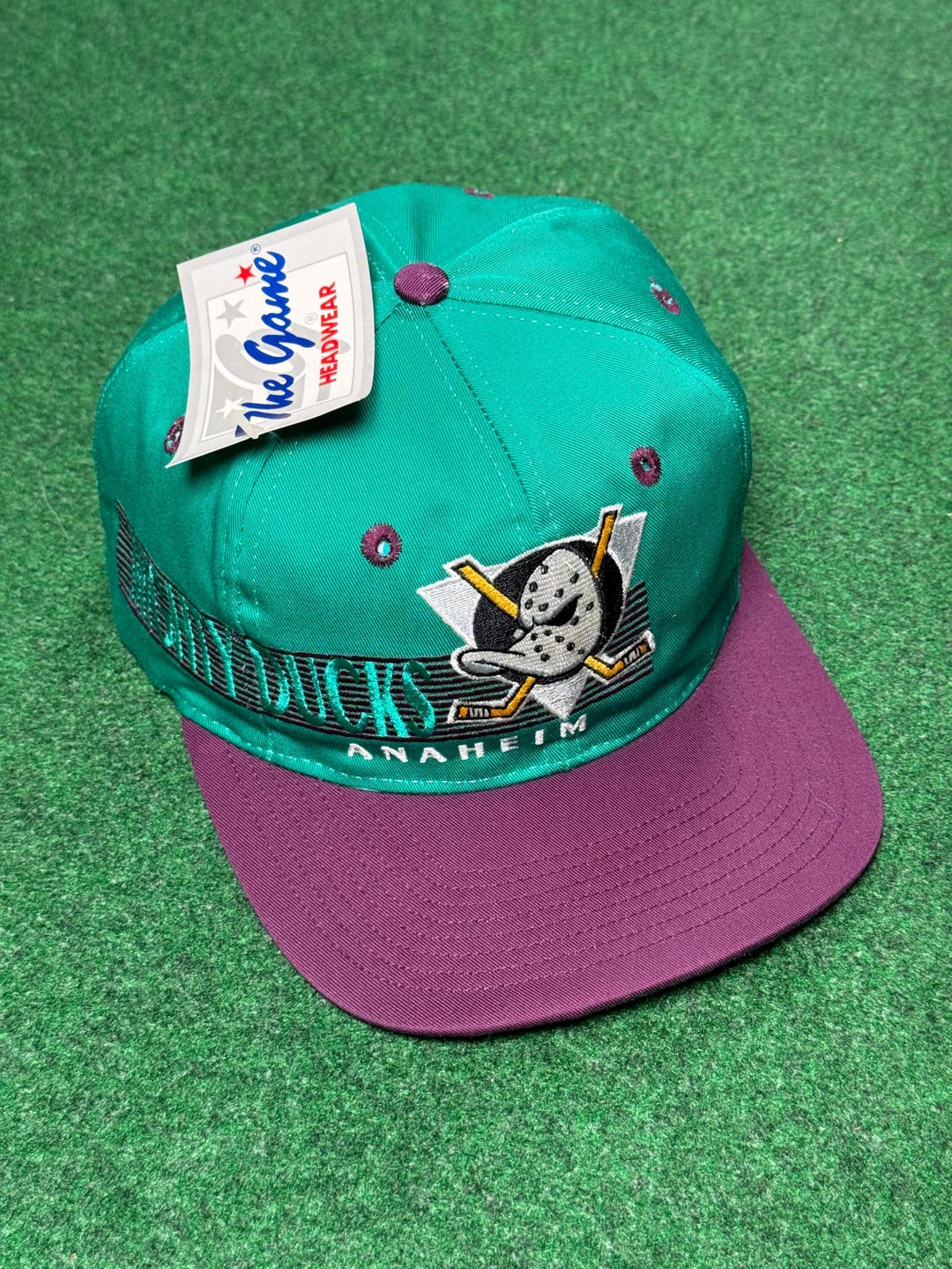 90s Anaheim Mighty Ducks Vintage Snapback Hat Deadstock New With Tags ...