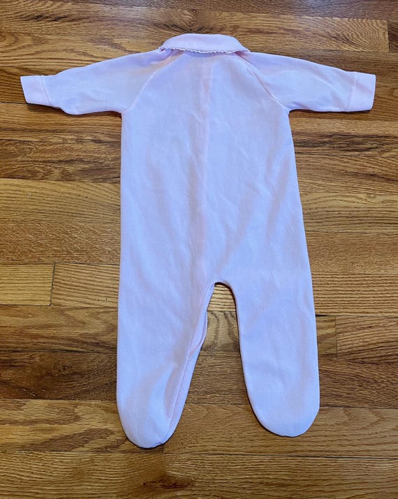 Vintage 1972 Holly Hobbie Onesie, Pink Baby Pajamas (… - Gem