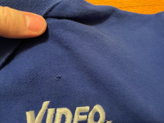 authentic 90s video store uniform polo shirt blockbus… - Gem