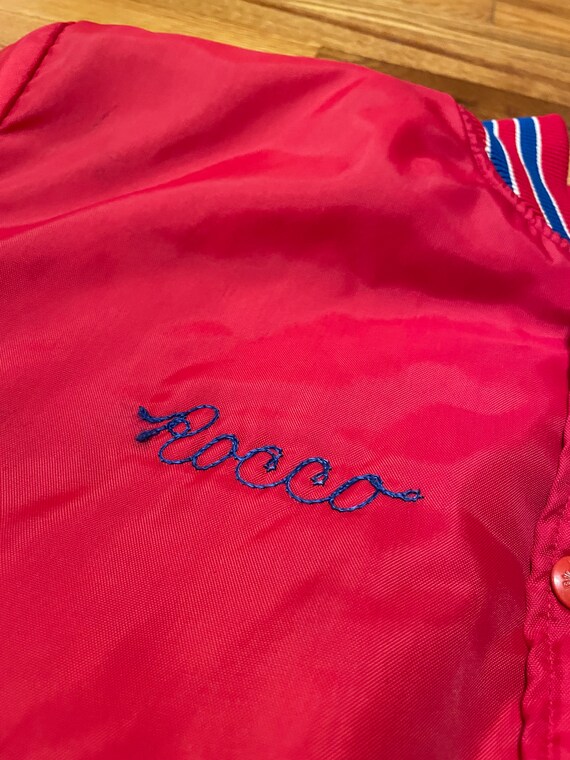 1984 80s chain stitch pee wee baseball button up wind… - Gem