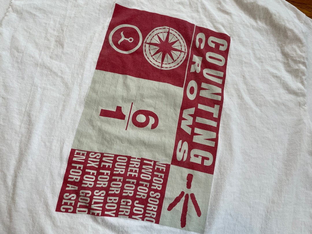 Deadstock 1993 Counting Crows murder of One Vintage T-shirt Band Tee ...