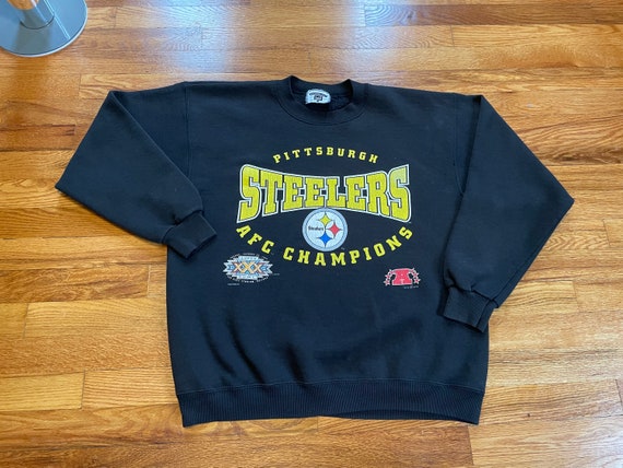 1995 Pittsburgh Steelers AFC Champions vintage crewne… - Gem