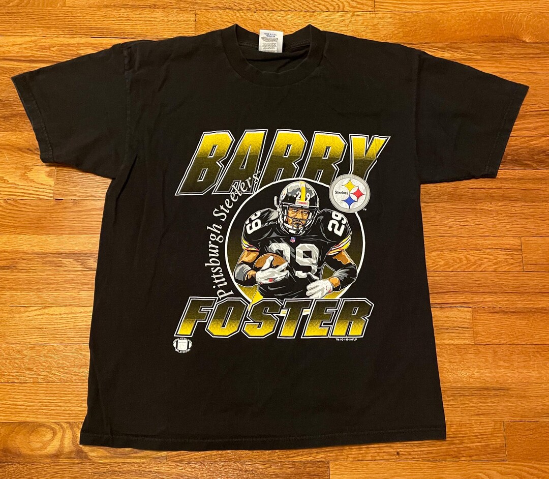 1994 90s Pittsburgh Steelers Barry Foster T shirt Extremely Rare Large 1994 90s Pittsburgh Steelers Barry Foster T shirt Extremely Rare Large