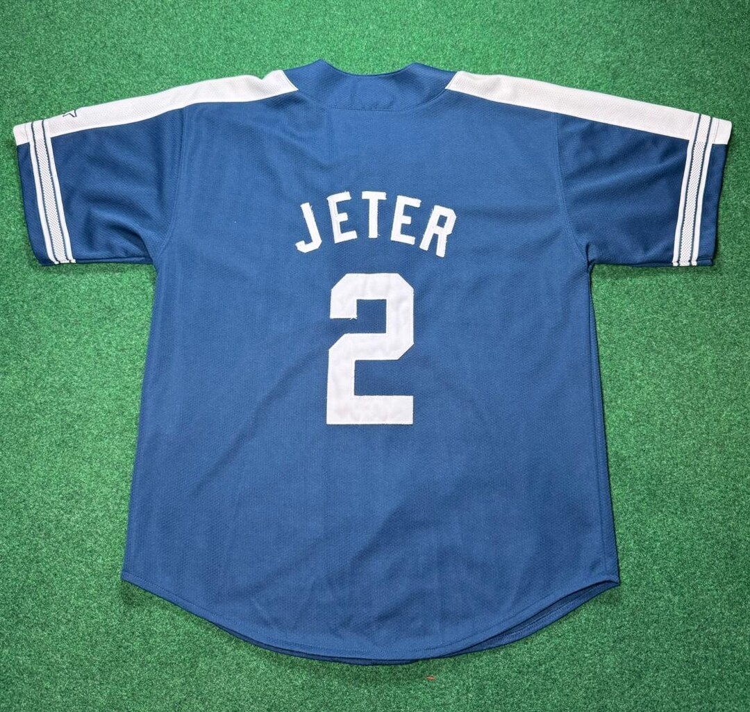 90s Derek Jeter New York Yankees Vintage Jersey Button up Baseball ...