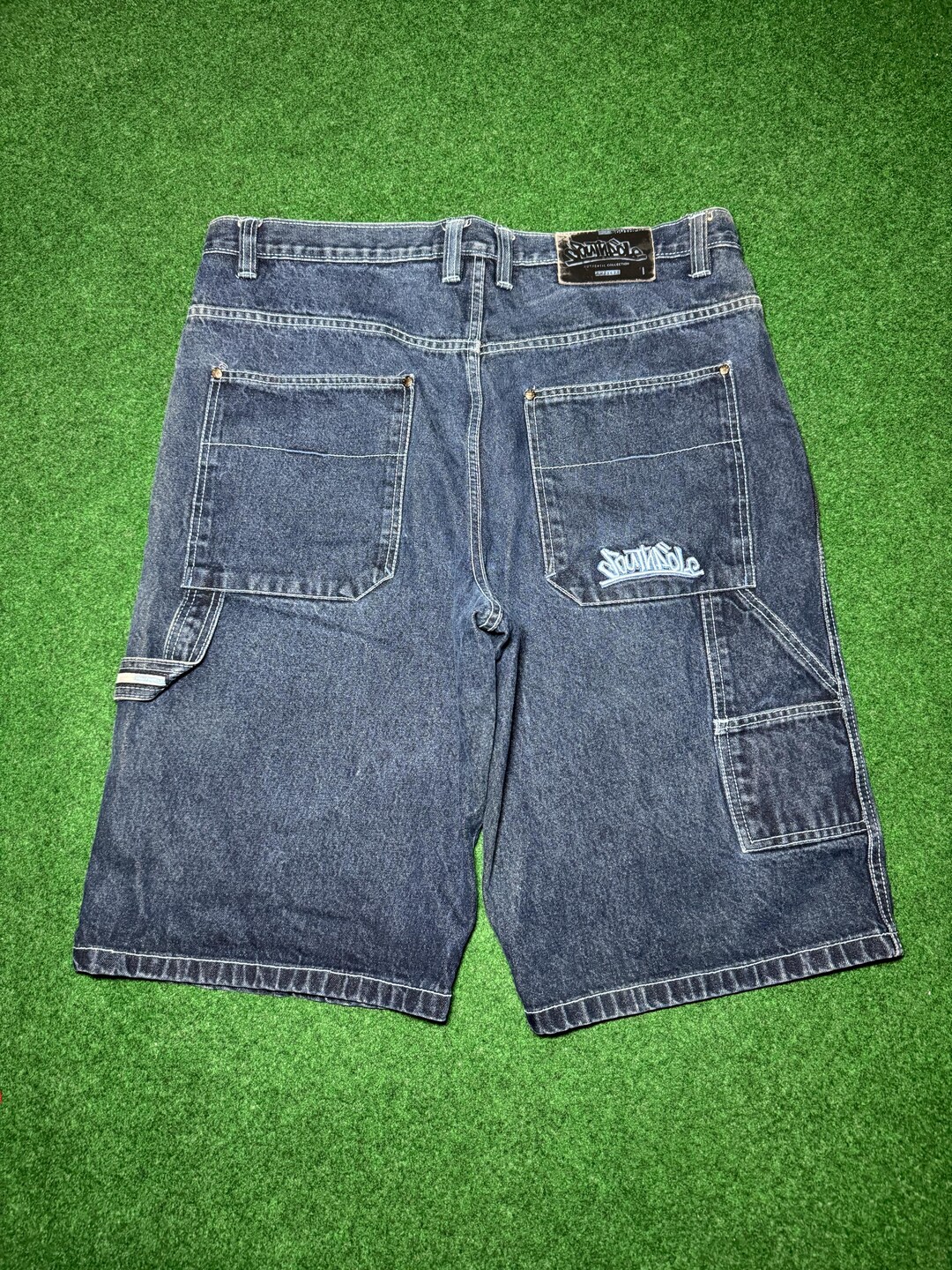 Incredible Y2K Demon Southpole Jorts Size 38 Trendy Baggy Ghetto Urban ...