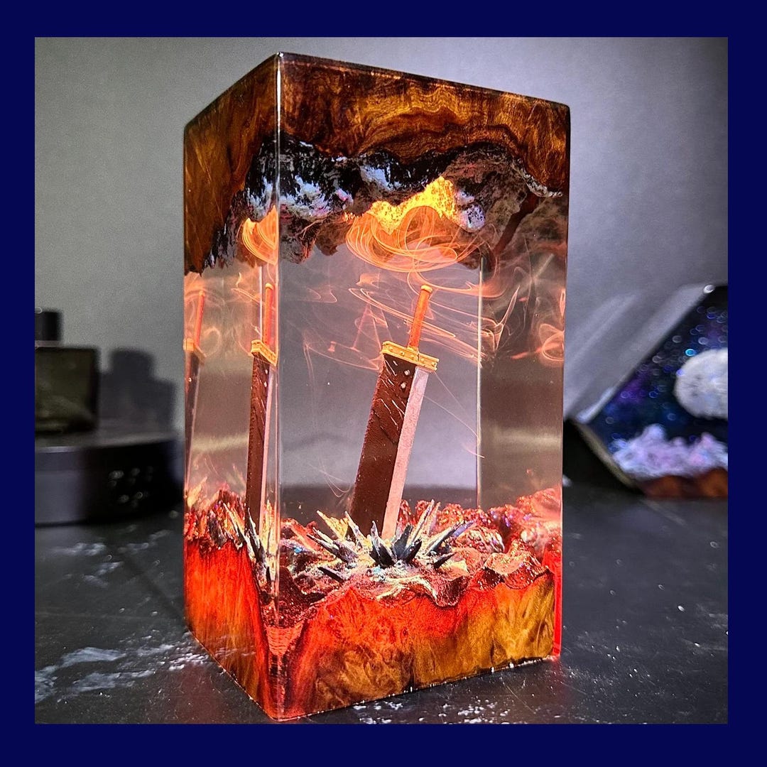 Diorama Resin Epoxy,desk Decor,handcrafted Decor,perfect Gift for Game ...