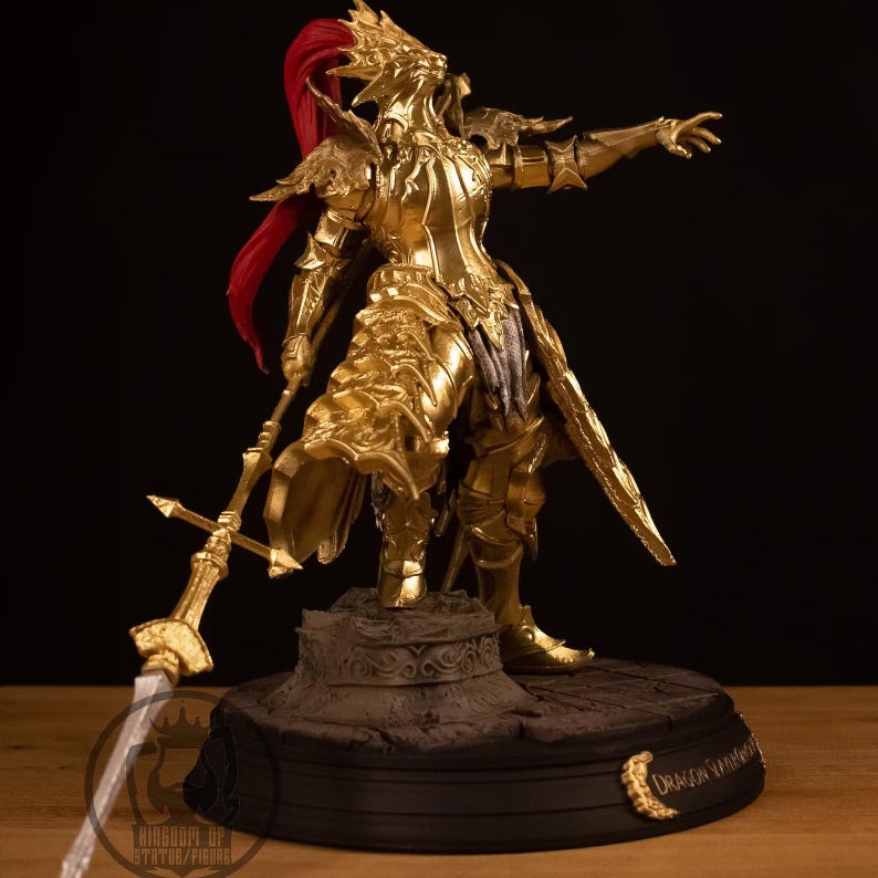 Dragon Slayer Ornstein Statue, Dark Souls Figurines, Dark Souls Boss ...