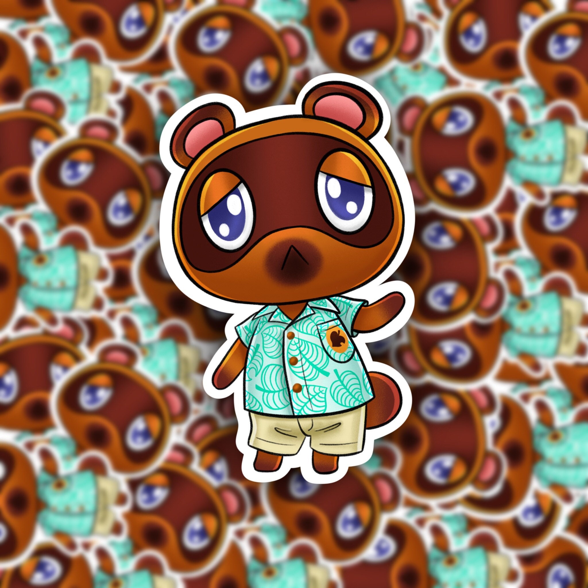 Animal Crossing Tom Nook Vinyl Sticker - Etsy Canada