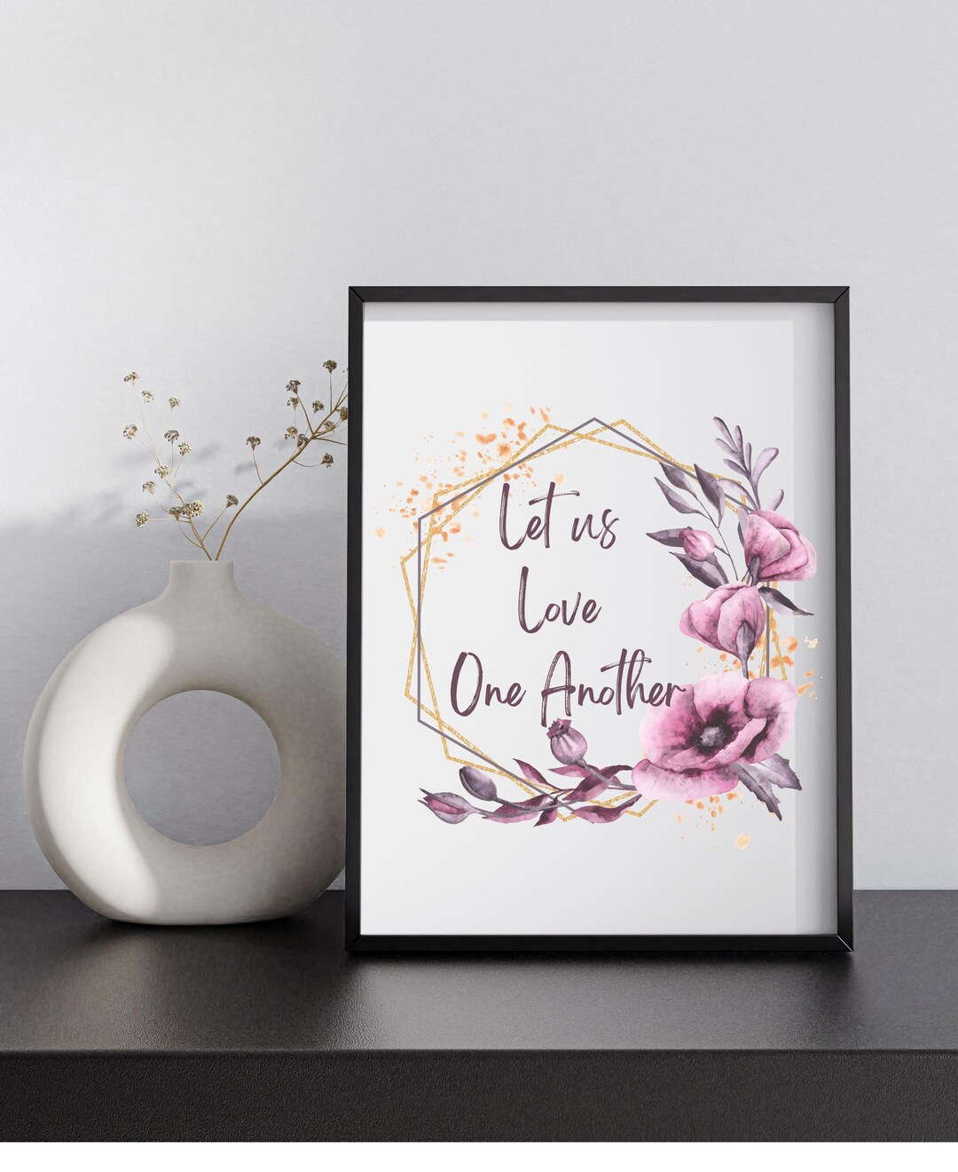 Digital Download, Let Us Love One Another - Trendy, Wall Art Print ...