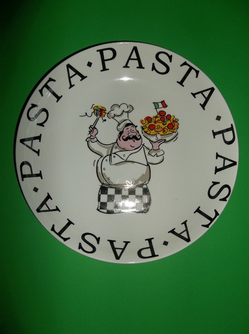 Chef Elect Large 12" Pasta Bowl - Italian Chef Theme - New! - Etsy