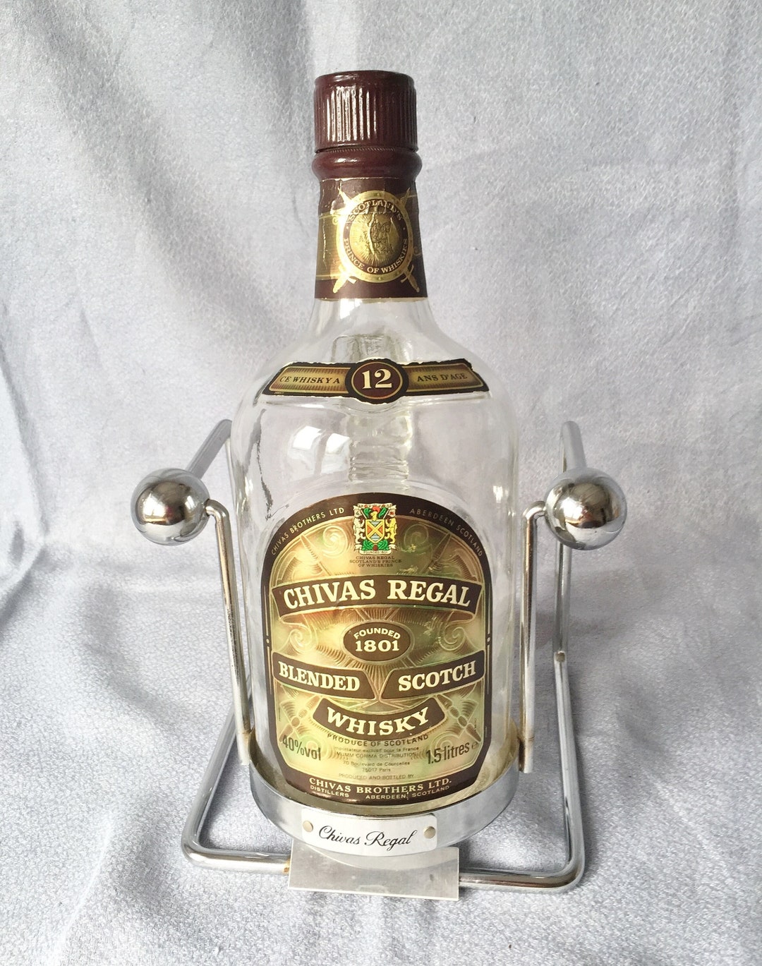 Vintage Chivas Regal Scotch Whisky Bottle and Stand, Scottish Whisky ...