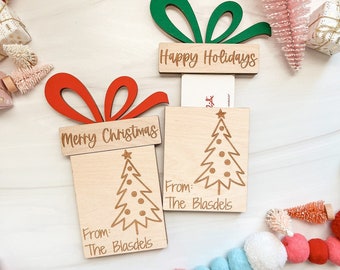 Personalized Christmas Gift Card Holder Teacher Gifts Gifts for Friends ...