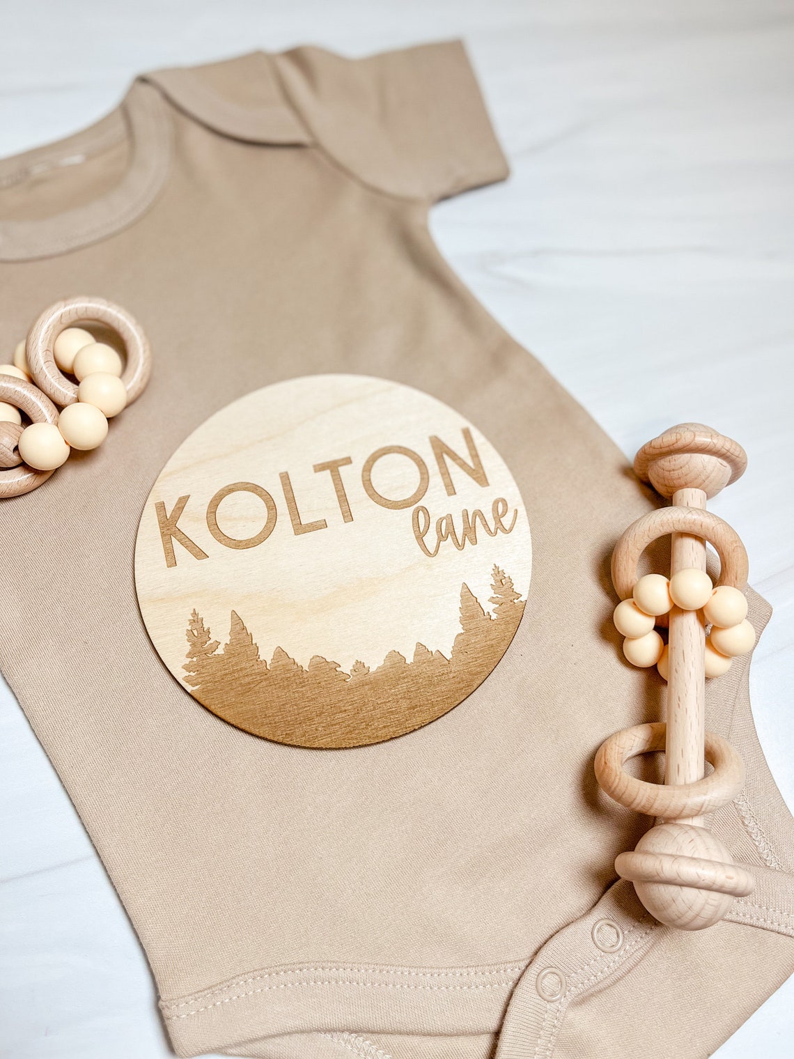 Forest Baby Name Announcement Sign Baby Name Sign for - Etsy