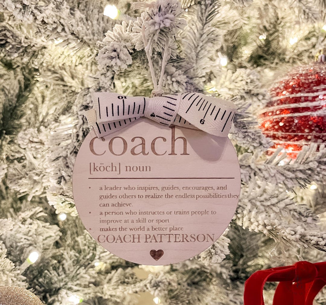 Personalized Coach Ornament | Personalized Teacher Ornament | Coach ...