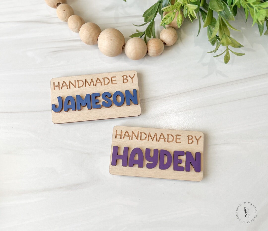 Handmade by Magnet | Personalized Kids Magnet | Magnet for Kids Artwork ...