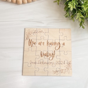Pregnancy Announcement Puzzle | We're Having A Baby | Baby Announcement ...
