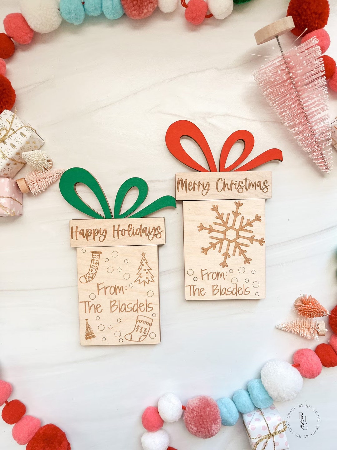Personalized Christmas Gift Card Holder | Teacher Gifts | Gifts for ...