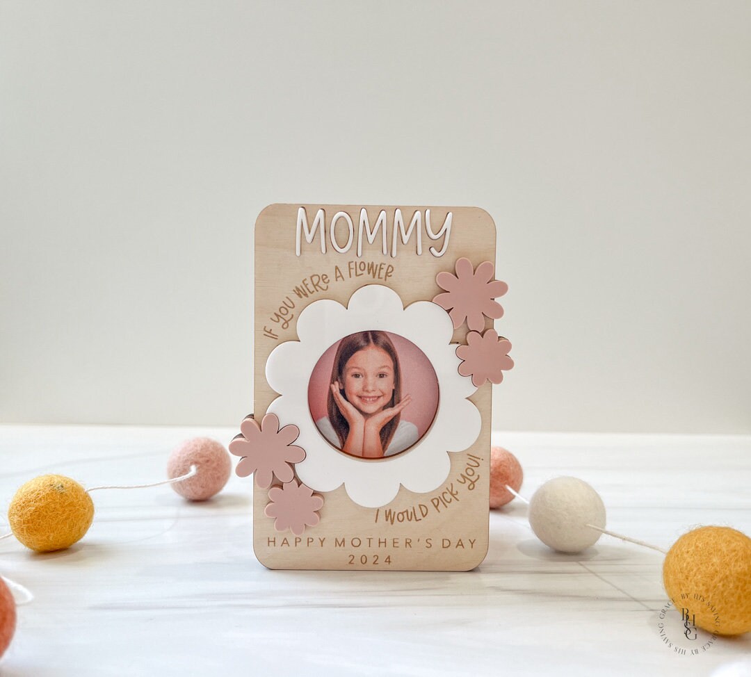 Mother's Day Fridge Magnet Photo Frame Featuring Acrylic Accents Mother ...