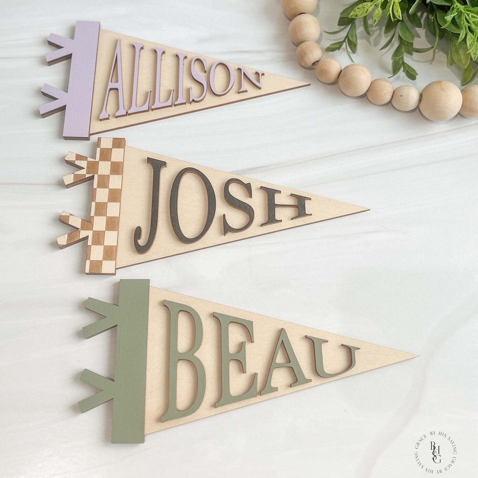 Personalized Pennant Flag | Custom Name Pennant | Baby Name Pennant ...