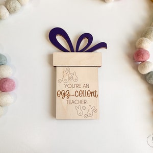 Egg-cellent Teacher Gift Card Holder | Gifts for A Teachers | Gifts for ...