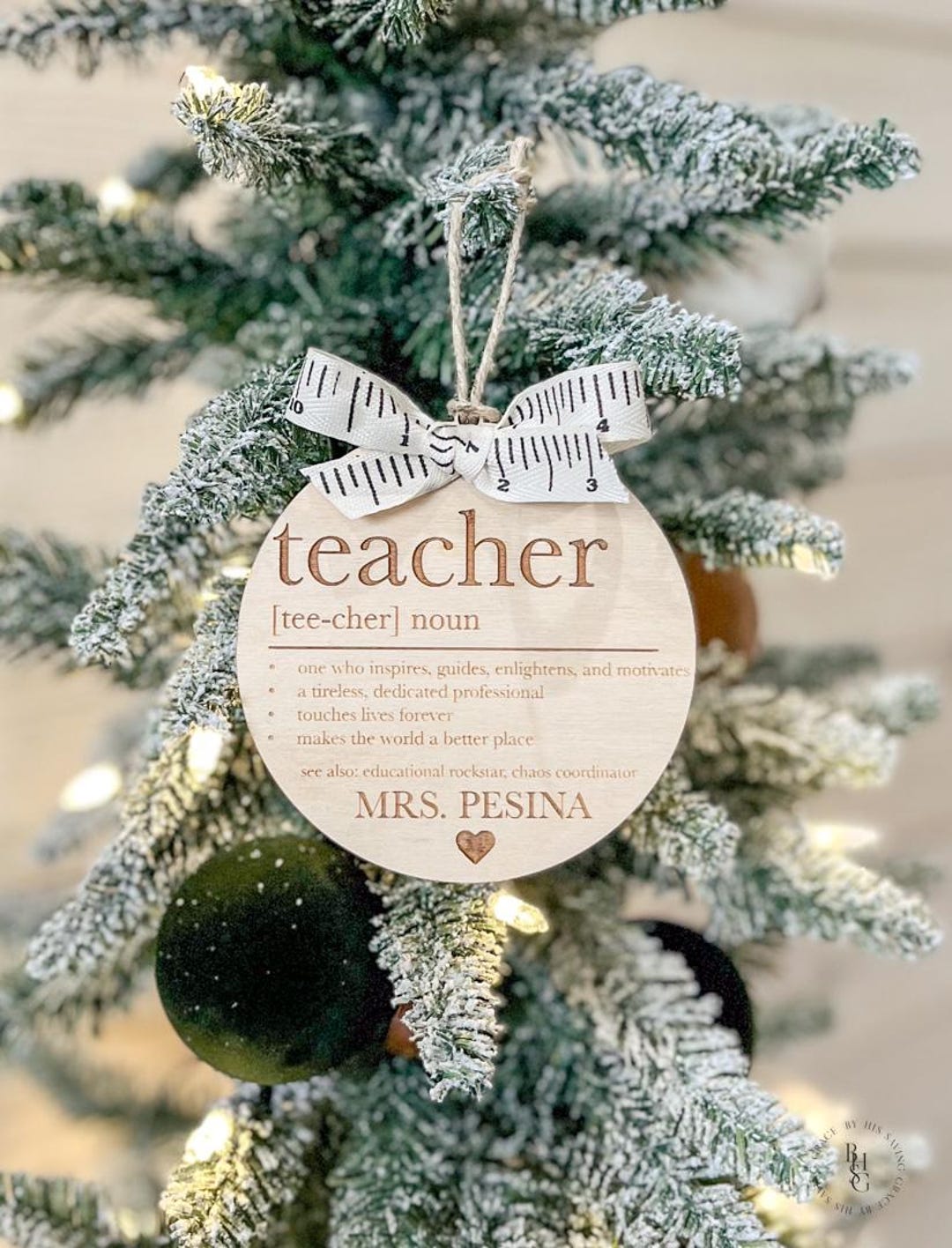 Personalized Teacher Ornament | Personalized Teacher Ornament | Coach ...