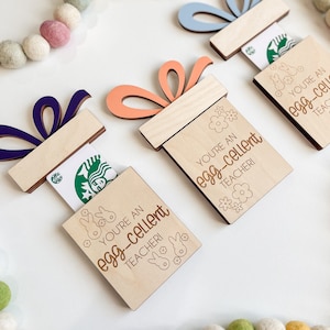 Egg-cellent Teacher Gift Card Holder | Gifts for A Teachers | Gifts for ...