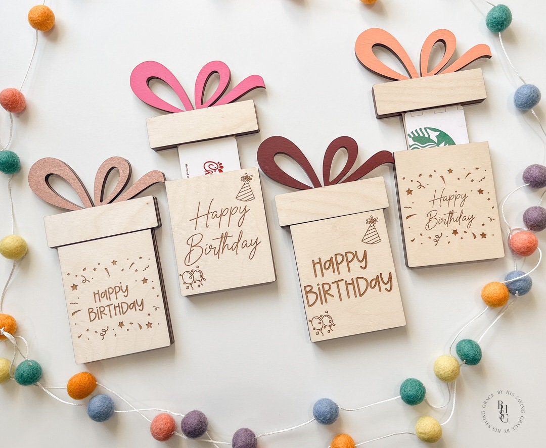 Happy Birthday Gift Card Holder | Gifts for A Teachers | Gifts for ...