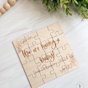 Pregnancy Announcement Puzzle | We're Having A Baby | Baby Announcement ...