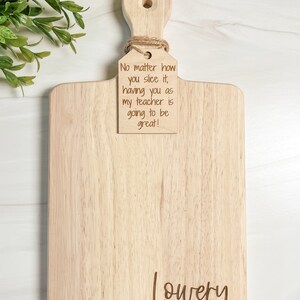 Custom Engraved Wooden Serving Board Personalized Teacher - Etsy