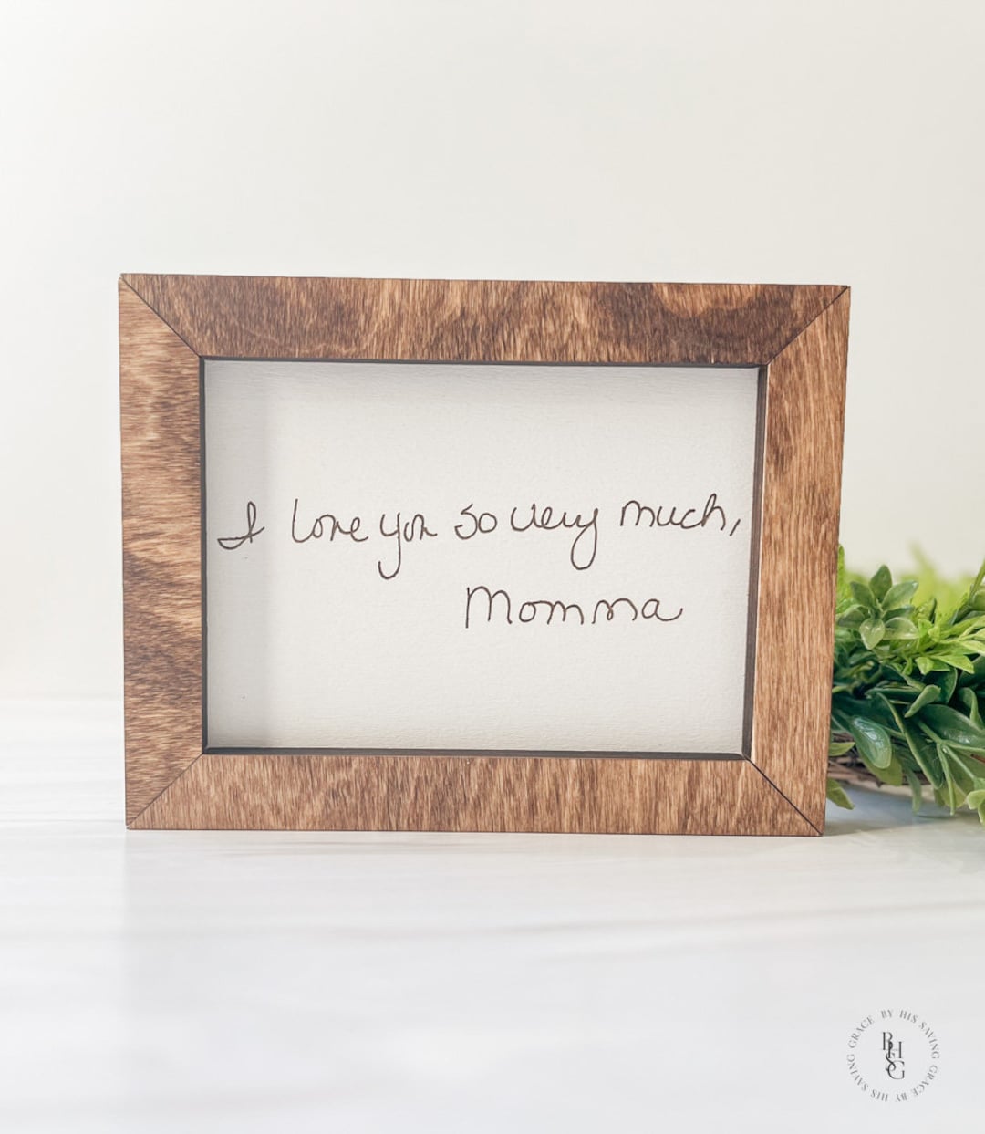 Personalized Handwriting Sign | Engraved Handwritten Gift | Custom ...
