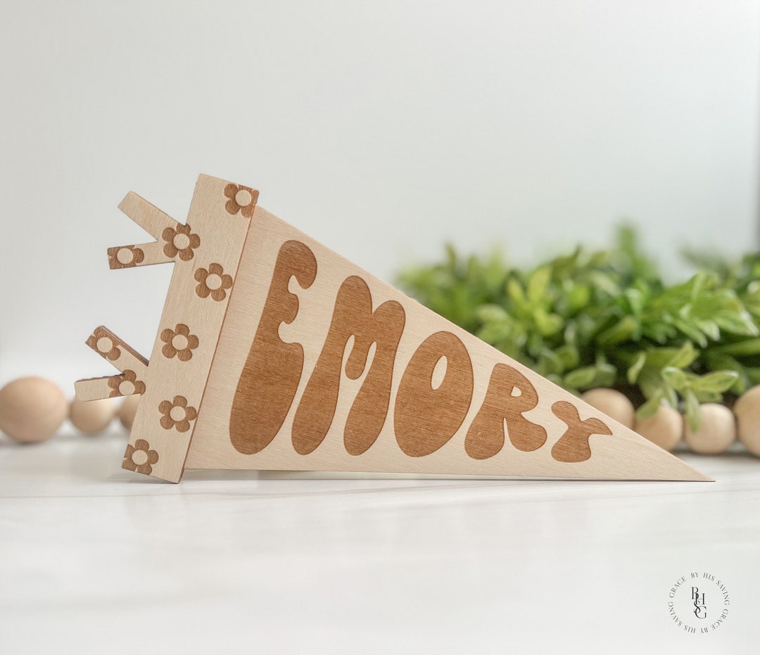 Personalized Pennant Flag Custom Name Pennant Baby Name Pennant Flag ...