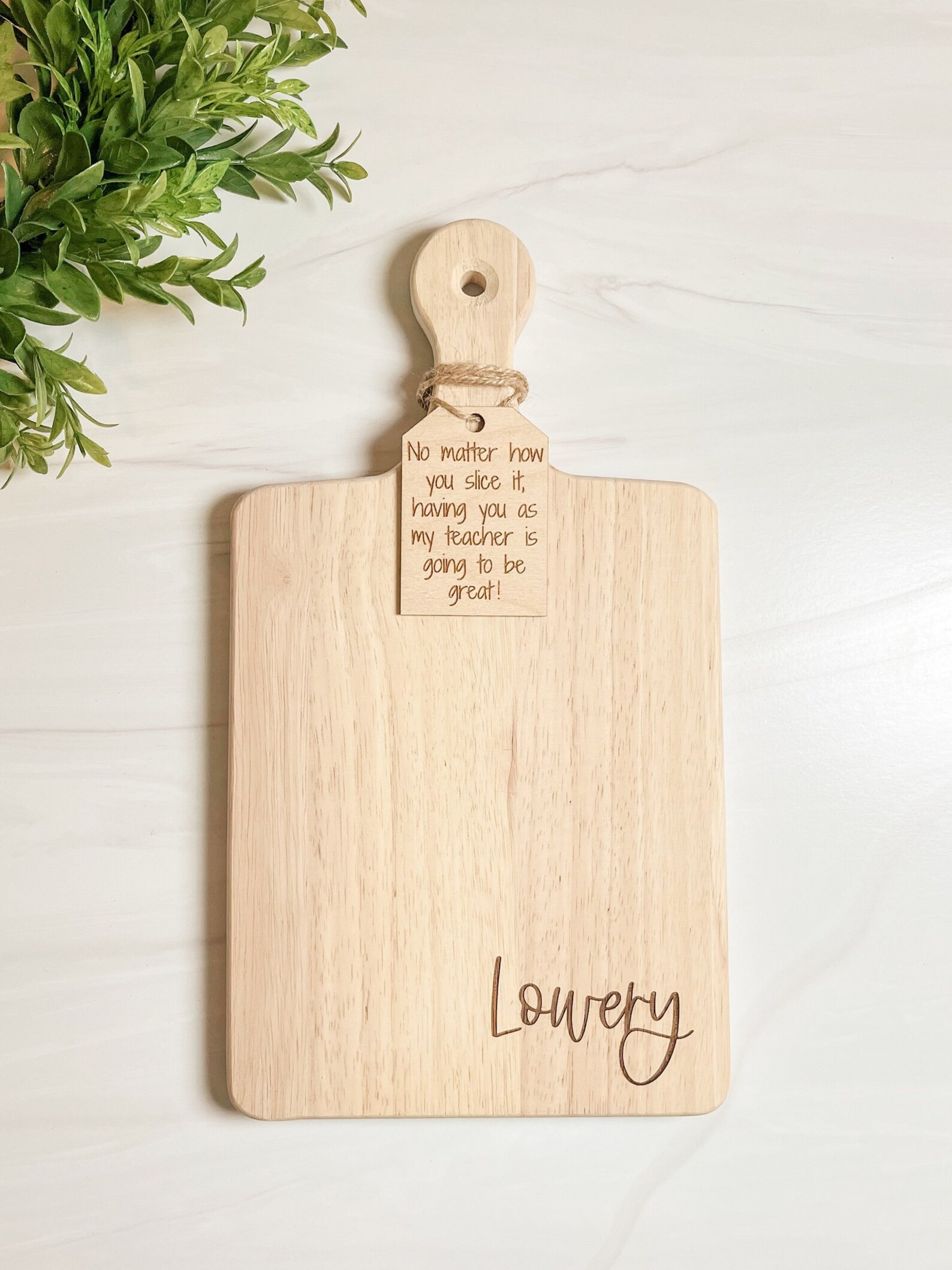 Custom Engraved Wooden Serving Board Personalized Teacher - Etsy