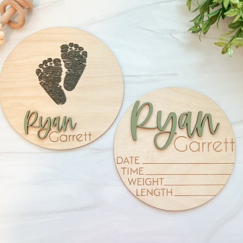 Newborn Announcement Sign Baby Announcement Sign Hospital - Etsy