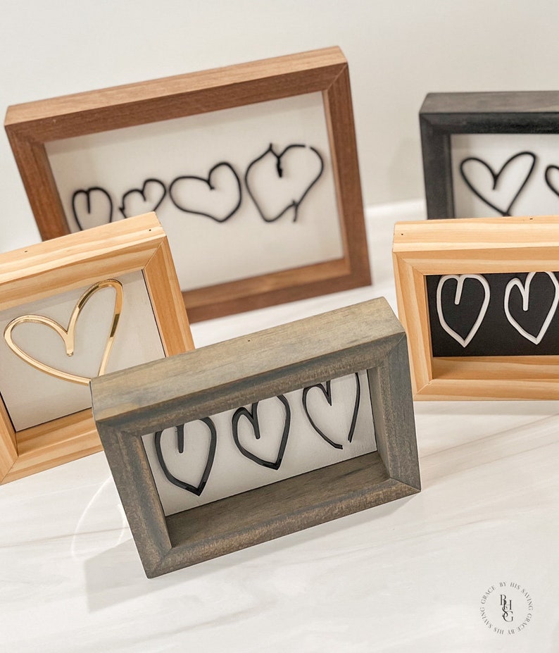 3D Hand-drawn Heart Sign | Custom Hand-drawn Sign | Custom Sign | Your ...