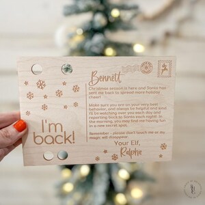 I'm Back Elf Postcard | Elf Postcard | Letter From Elf | Postcard From ...