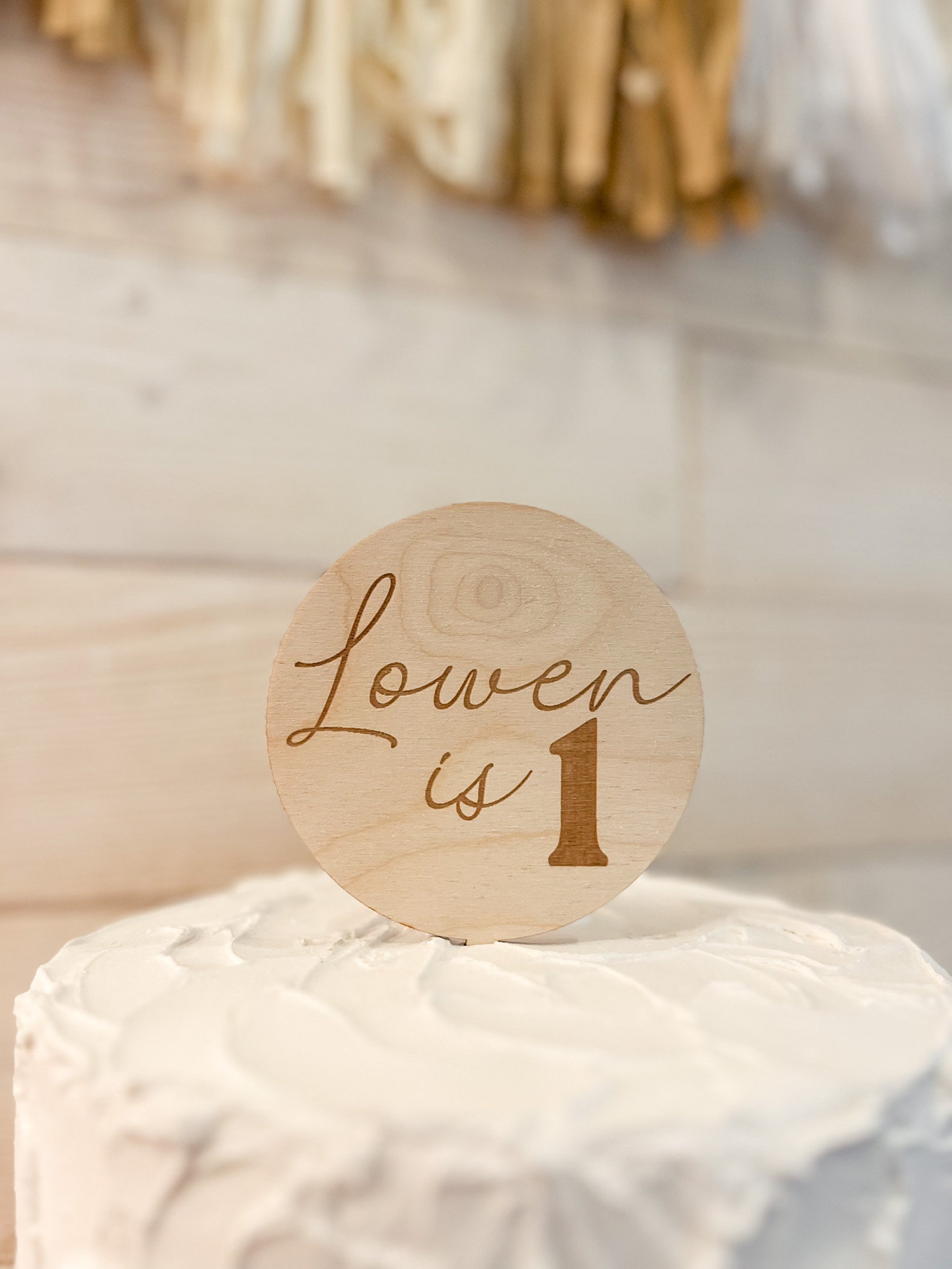 First Birthday Cake Topper 1st Birthday Cake Topper Wooden - Etsy
