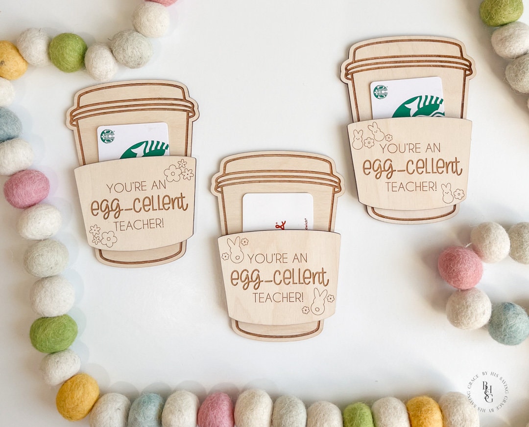 Egg-cellent Teacher Gift Card Holder | Gifts for A Teachers | Gifts for ...