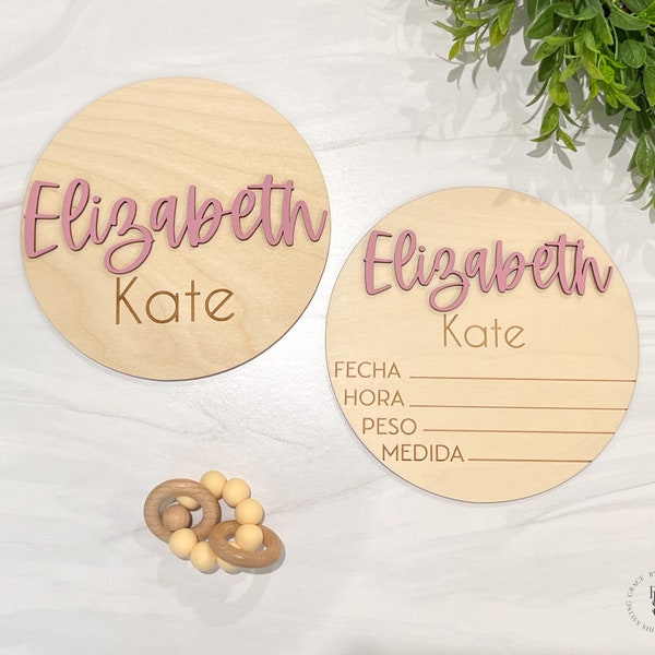 Spanish Baby Announcement - Etsy