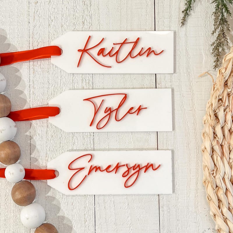 Customerized Acrylic Tags - Etsy