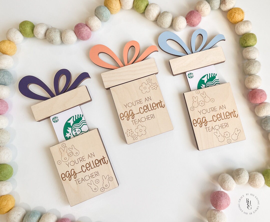 Egg-cellent Teacher Gift Card Holder | Gifts for A Teachers | Gifts for ...