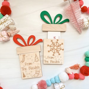 Personalized Christmas Gift Card Holder | Teacher Gifts | Gifts for ...