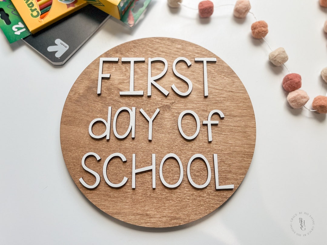 Reversible First and Last Day of School Sign | First Day of School Sign ...