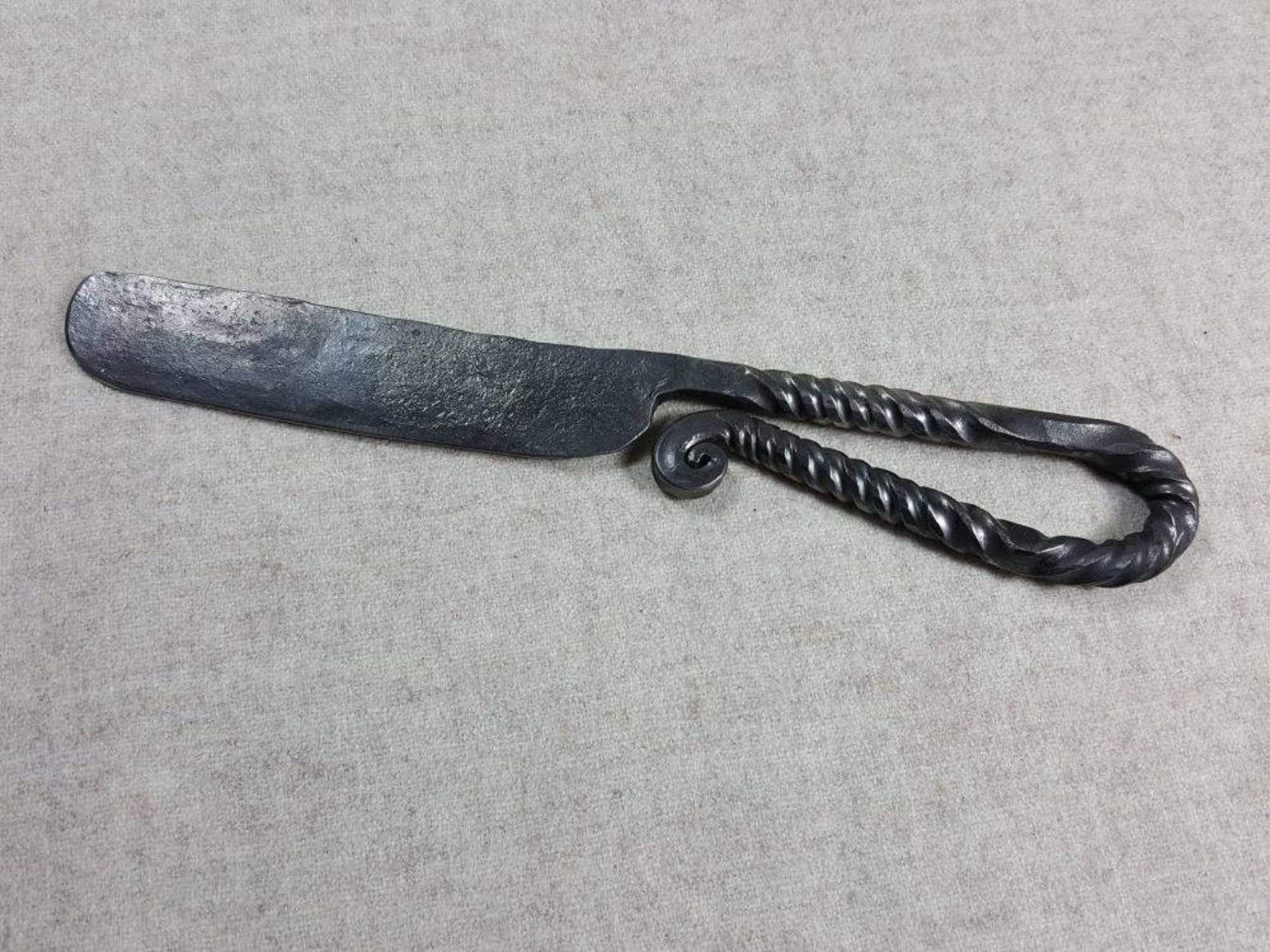 Stumpfes Messer, Buttermesser handgeschmieder, Streichmesser ...