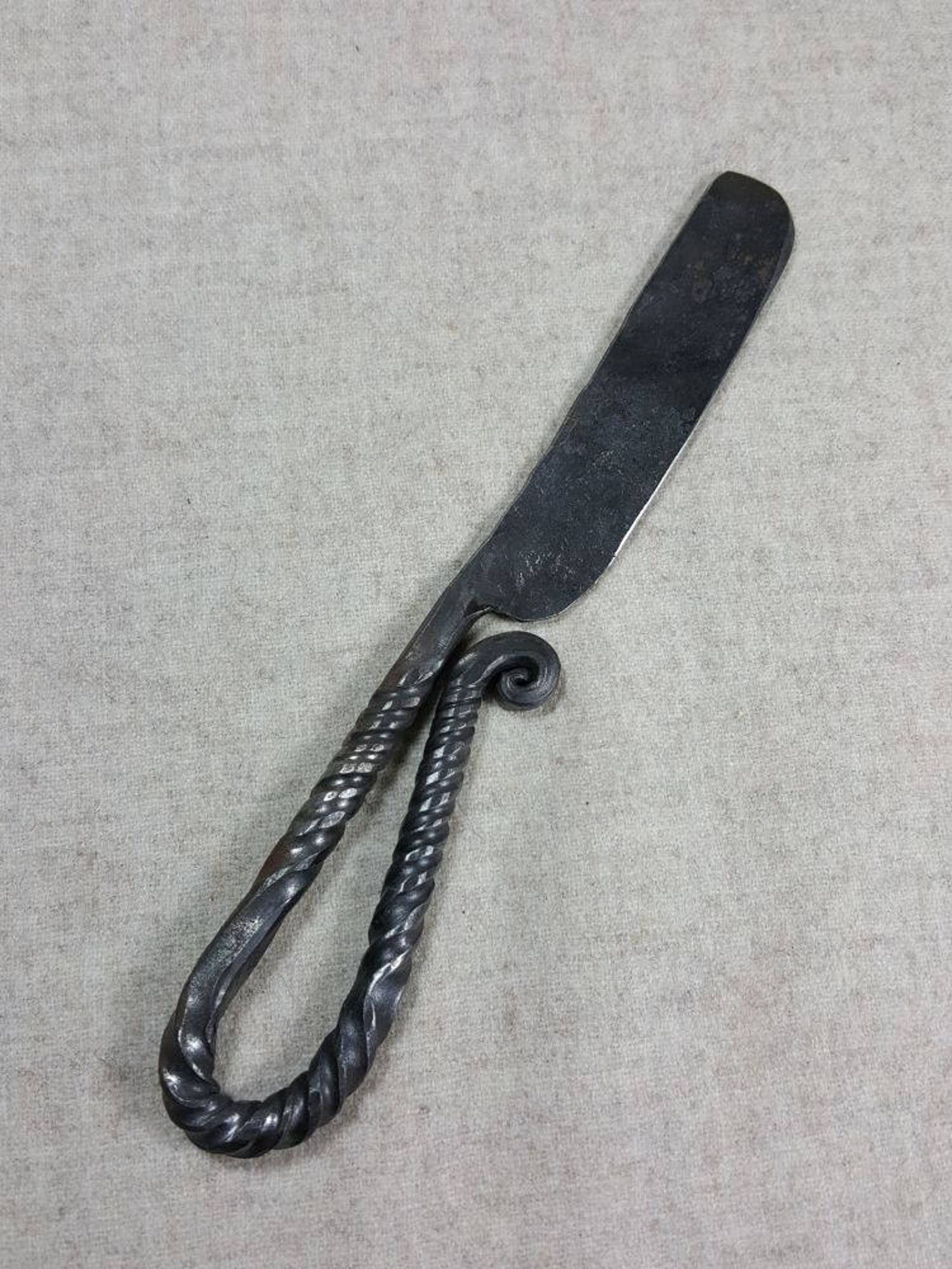 Stumpfes Messer, Buttermesser handgeschmieder, Streichmesser ...