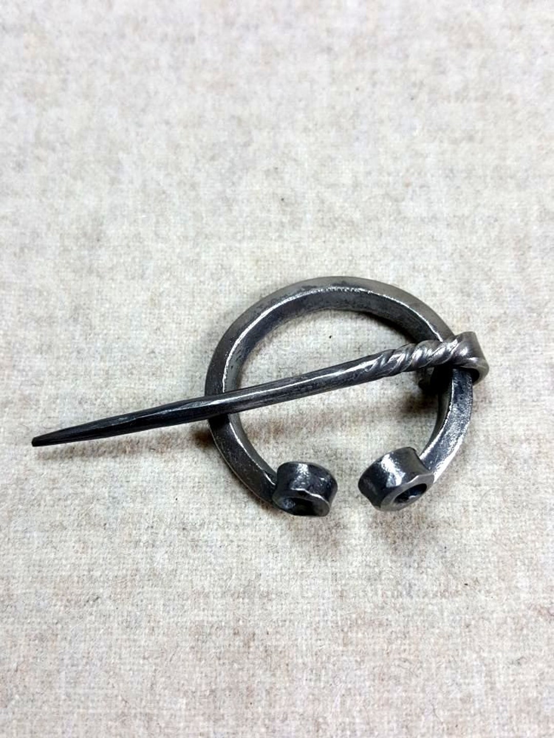 Fibula Iron 45 Cm Hand Forged Medieval Fibula Viking Ring - Etsy
