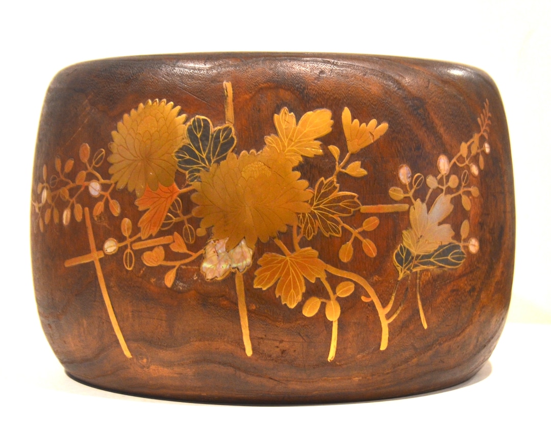 Antique Japanese Kiri Wood Hibachi - Etsy