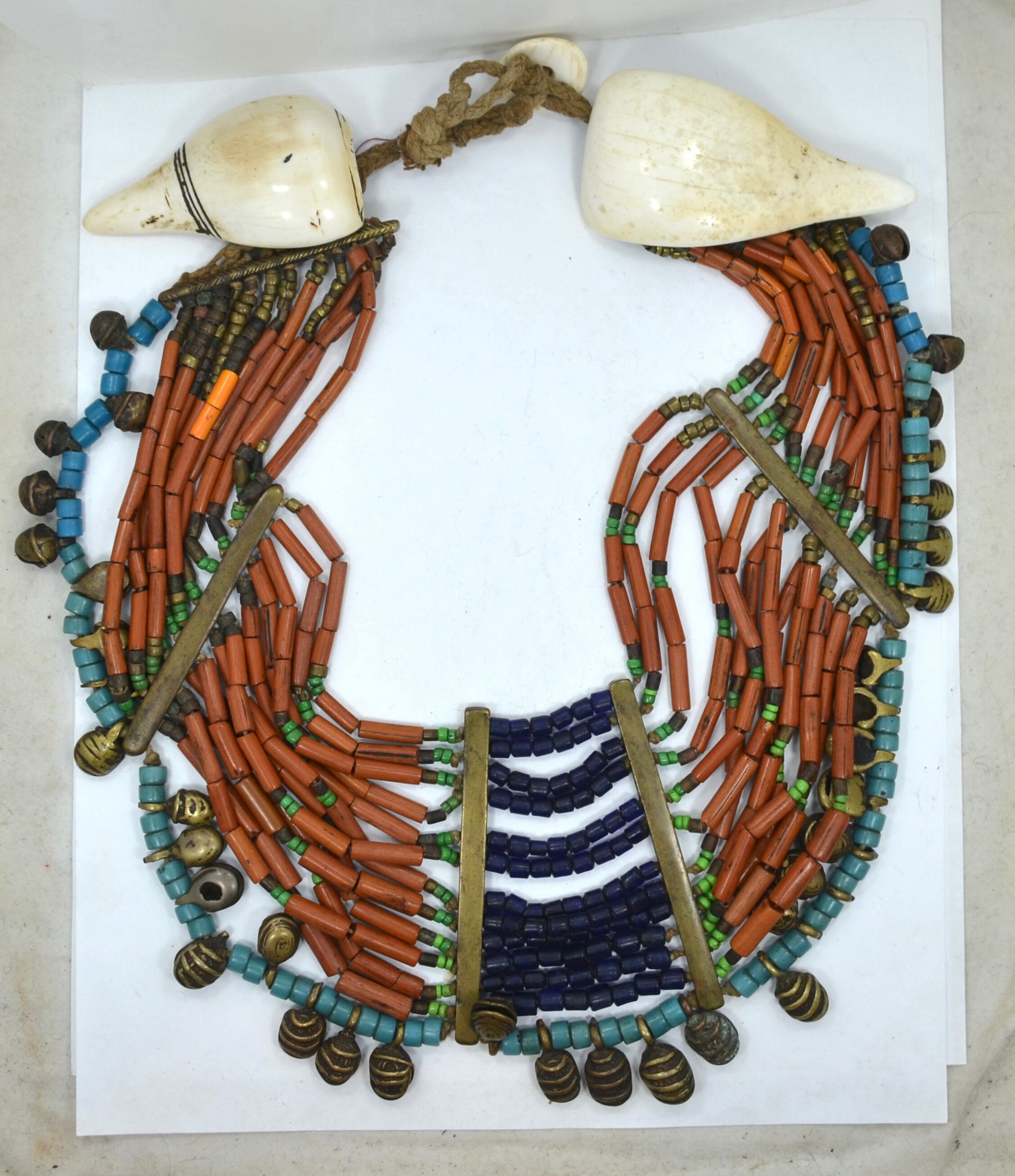 Authentic 1940s Naga Konyak Bead Necklace With Bells Etsy