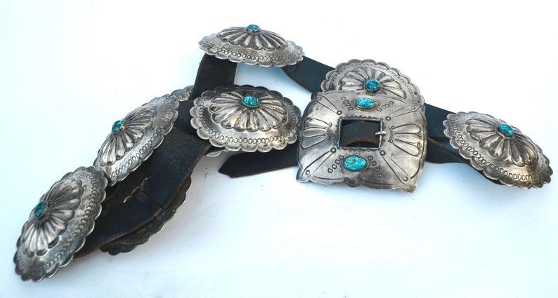Navajo Late Second Phase Concho Belt 1920-1930 - Etsy